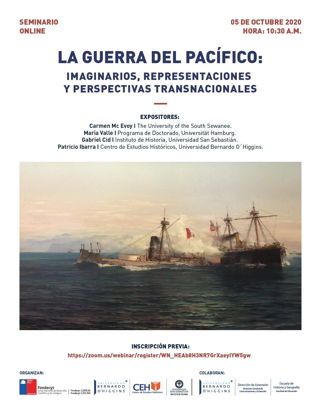 CEH-UBO y USS Organizan Seminario internacional «La Guerra del Pacífico ...
